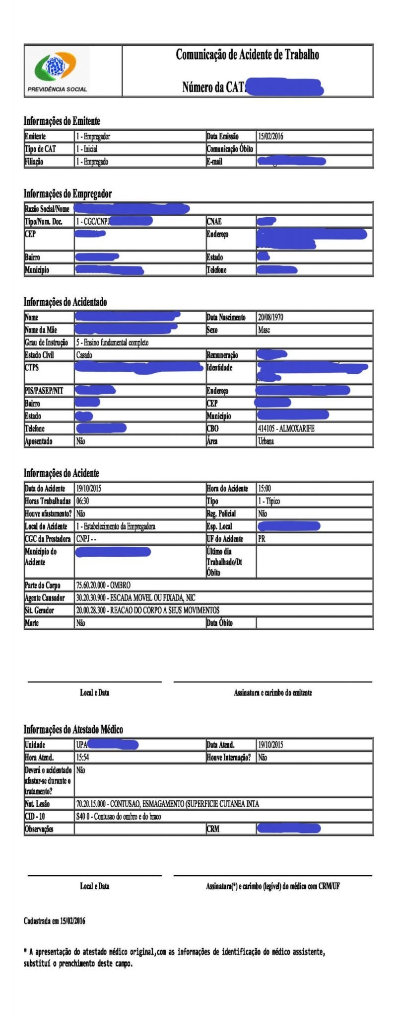 Abrir CAT - 5 Passos Comunicação de Acidente de Trabalho - 2026